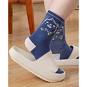 miscloder Cloud Slippers for Women and Men Pillow Slippers Non-Slip Shower Slides Bathroom Sandals | Super Comfy | Cushion Thick Sole (Tan, 36/37, size 6.5)