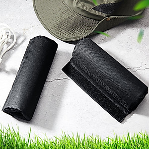 Qunclay 4 Pcs Zero Gravity Chair Cushion for Foot Rest Lounge Chair Folding Antigravity Recliners Footrest Black Cushion for Outdoor Lawn Patio Camping Chairs Folding Loungers Anti Gravity Recliners