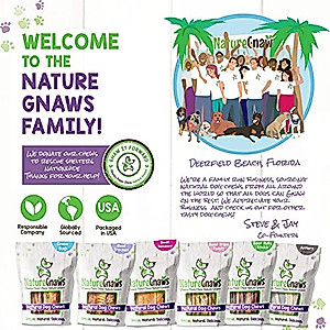 Nature Gnaws Paddywack Tendons for Dogs - Premium Natural Beef Dental Bones - Long Lasting Dog Chew Treats for Medium & Large Dogs - Rawhide Free