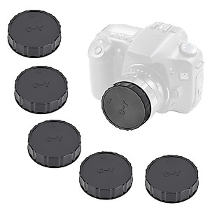 Lens 5pcs Plastic Back Cover Lens, Rear Protective Cover Suitable for Contax for Yasica C Y Mount SLR Camera Lens