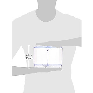 Penn Plax Twin Beta Bow-Front Kit for Aquarium Blue, Green, Tank is 7.5" Across The Front, 6" Across The Back