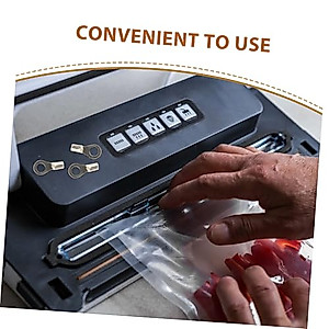 Zerodeko 4sets Sealer Accessories Heat Strip Clips for Sealer Heat Sealer Strip Buckle Sealer Heating Seal Strip Clips Sealer Heat Strip Clips Heating Strip Clip for Sealer Silver 12pcs*4