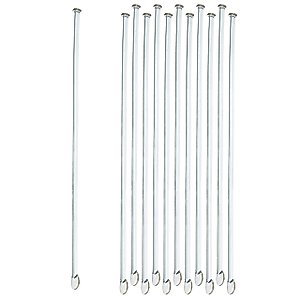 EISCO 10PK Glass Stirring Rods, 11.8" - Spade & Button Ends, 6mm Diameter - Excellent for Laboratory or Home Use - Borosilicate 3.3 Glass