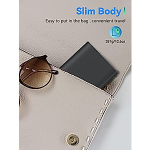 OHZHAO Portable Charger Power Bank 26800mAh, (Upgrade Large Capacity Battery) with Dual Input Ports Support Dual Fast Charging, 2 USB Ports for iPhone, iPad, AirPods, Samsung,Android and More,Black