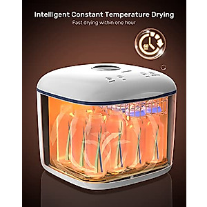 GROWNSY UV Light Sanitizer, 4-in-1 Bottle Sterilizer and Dryer Household Sterilizer for Baby Bottle/Toys/Clothes/Cup/Toothbrush/Beauty Tools/Tableware/Phone