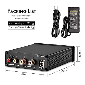 Nobsound G2 Subwoofer Power Amplifier Mini Mono SUB Amp 100W PBTL BTL Bridge Home Theater