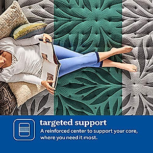 Sealy Posturepedic Plus, Tight Top 15 Plush Ultra Soft Mattress with Surface-Guard and 5-Inch Foundation, Full, Grey