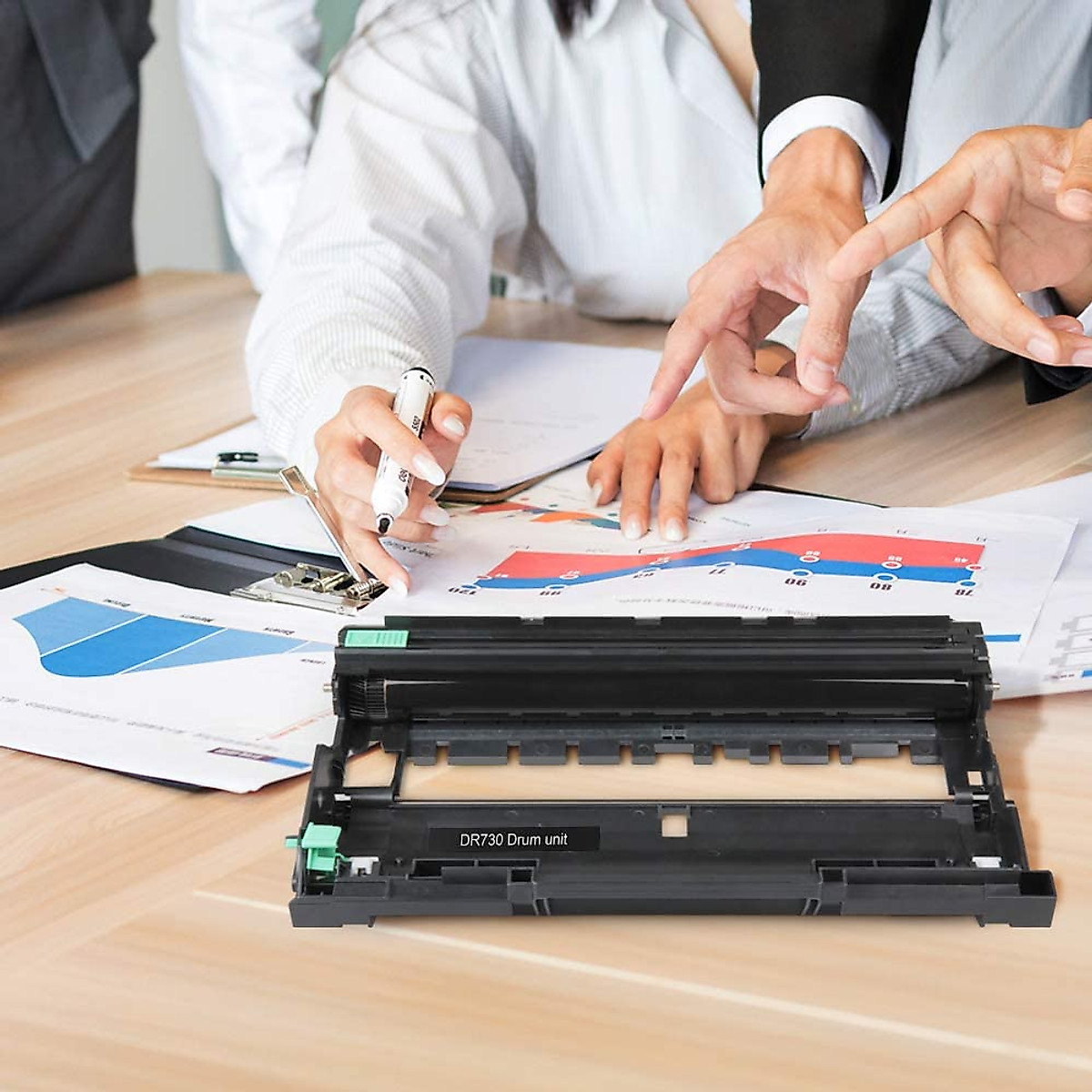 MxVol Compatible Drum Unit Replacement for Brother DR730 DR-730 DR 730 Up to 12,000 Pages use for HL-L2350DW DCP-L2550DW MFC-L2710DW MFC-L2750DW HL-L2395DW Printer (NO Toner) Black