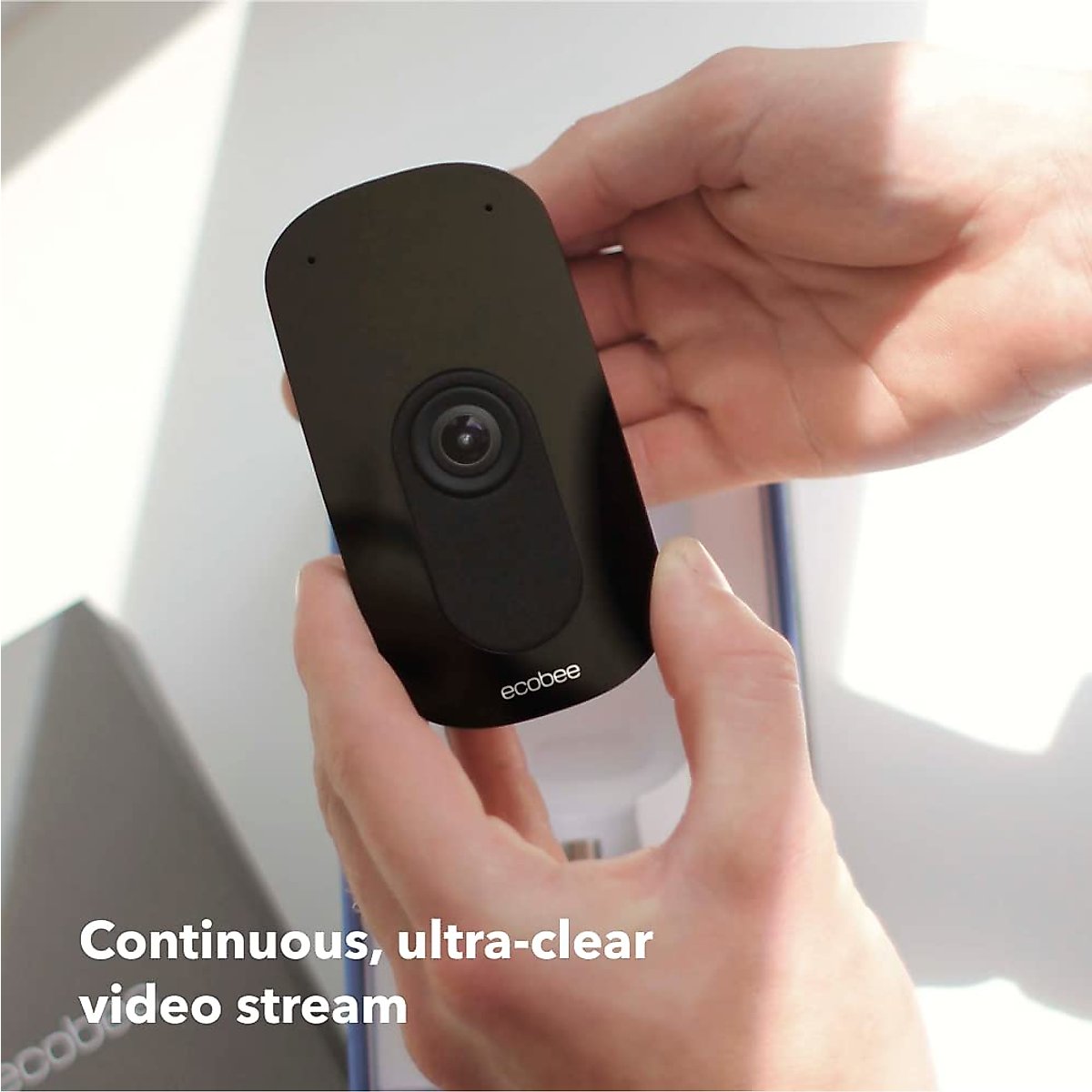 ecobee SmartCamera with Whole Home Sensors Bundle with ecobee Smart Camera Indoor WiFi Security Camera, 2 Pack SmartSensor for Doors & Windows, and ecobee SmartSensor 2 Pack. Smart Home - Compatible with ecobee Smart Thermostats for Home, Wifi Contact Sen