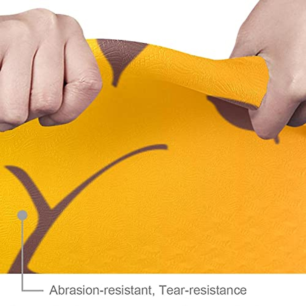 Yoga Mat, Yoga Mats for Home Workout, Workout Mat, Exercise Mats, Pilates Mat, Dog and Flower Floral Colorful