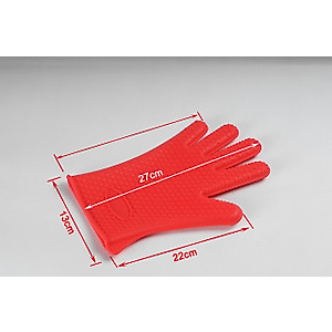 Sailing. Silicone Gloves/Mitts for BBQ Baking Cooking, Heat Resistant Barbecue Oven Cooking Grilling Mitts, Pot Holder (Set of 2, Blue)