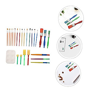 FAVOMOTO 1 Set Brush Set Paint Brushes for Paint Brushes Set Suit Art Paint Brushes Set Wood Painting Brush Professional Painting Brushes Set DIY Brush Coloring Brush Brush