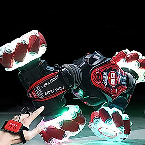 HDZXC All-Terrain RC Stunt Car,Remote Control Car,Deformable Off Road Truck,360 ° Flips Twisting Climbing Vehicle,Double Sided Rotating Race Car with Lights,for Kids