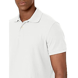Lee mens Classic Polo Shirt, White, Medium US