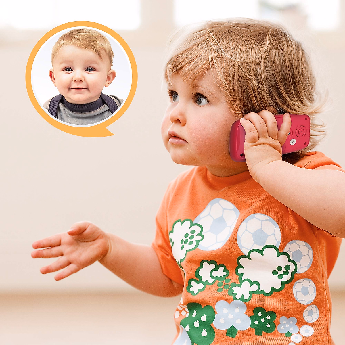 My First Smartphone – Cell Phone Baby Toy, for Toddlers and Young Children – 15 Unique Buttons and Functions, Musical Melodies, Animal Sounds and Number Learning – for 1-Year-Old Kids and Older