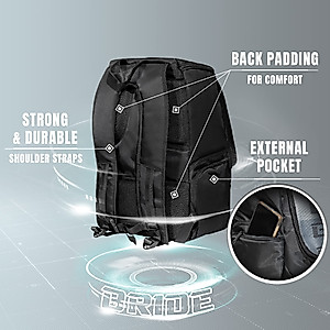 JDM LAB Spec R Bride Racing Fabric Large Capacity Everyday Backpack, Laptop Compartment, Water-Resistant, Casual Bookbag (Gradation/Black)