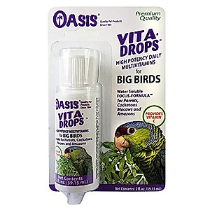 Oasis 3 Pack of Vita Drops for Big Birds, 2 Ounces Each