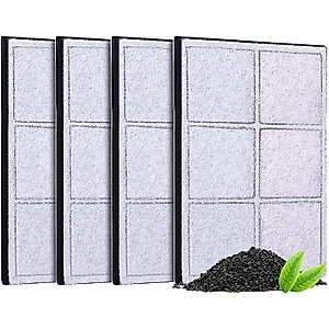ELS PET 4 Pcs Replacement Filters for 51oz Cat Fountain LED Pet Water Fountain Filter
