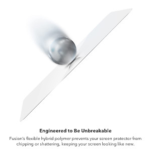 ZAGG InvisibleShield Fusion with D3O for Samsung Galaxy S22 – Flexible Hybrid Screen Protection – Strengthened with D3O – Extreme Impact and Scratch Protection