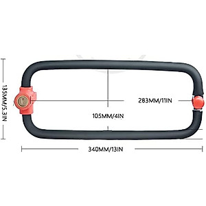 DULASP Anti-Theft Lock Bicycle Locks Bicycle Helmet Lock Bike U Lock with Combination Bicycle Locks High Security Children's Bicycle Lock Bicycle U-Shaped Lock