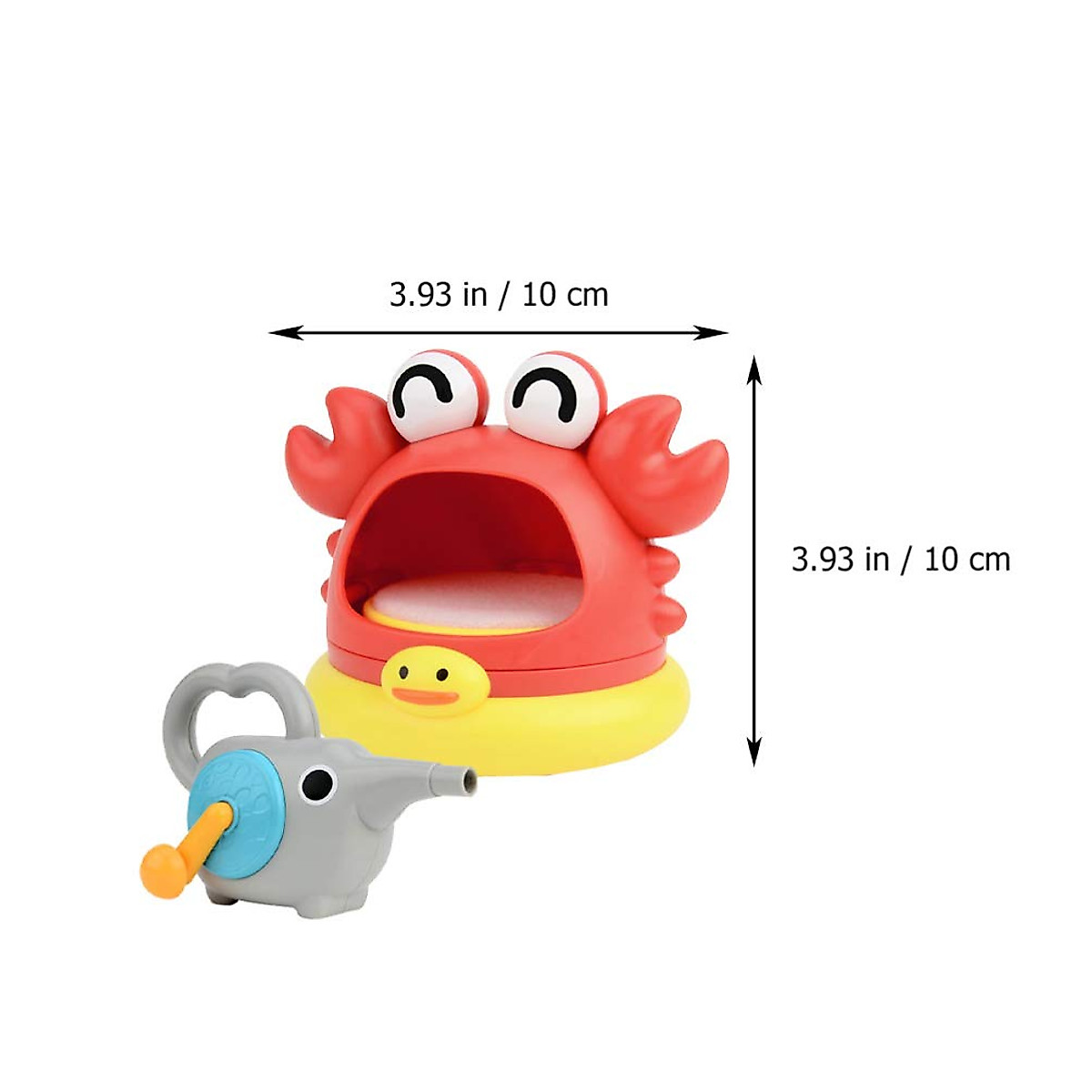 NUOBESTY 2pcs Bubble Bathtub Toys Crab Bubble Maker Shower Bath Time Toddler Bubble Blower Toy Infant Children Happy Tub Time