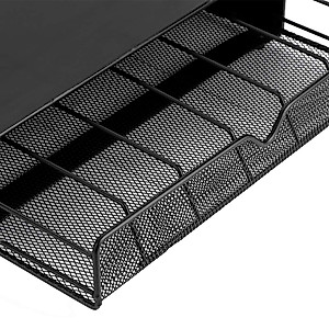 Black Coffee Capsule Holder Drawer Storage Rack Organizer for 36Pcs Capsules Suitable for Home Office