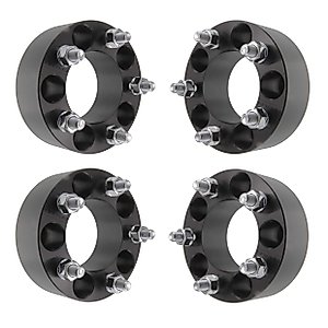 4pc 50mm (2") 5x4.5 to 5x4.5 Black Wheel Spacers fits Ford Mustang Edge Ranger Explorer