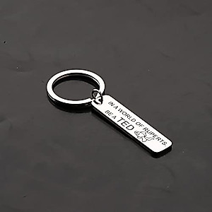 Ted Coach Keychain Lasso Tv Show Fans Gift Soccer Coach Gift Ted Laso Lover Gift (BE A TED)