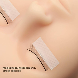 8 Rolls Eyelash Extension Tape Micropore Breathable Medical Lash Extension Tape Lash Pads Under Eye Patches Lint Free for Makeup/Individual/Professional - 1/2'' x 8 Yards