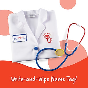 Learning Resources Doctor Play Set - 3 Pieces, Ages 3+ Doctor Kit for Kids, Pretend Play, Doctor Dress Up for Kids, Doctor Costume for Kids, Preschool Learning Games