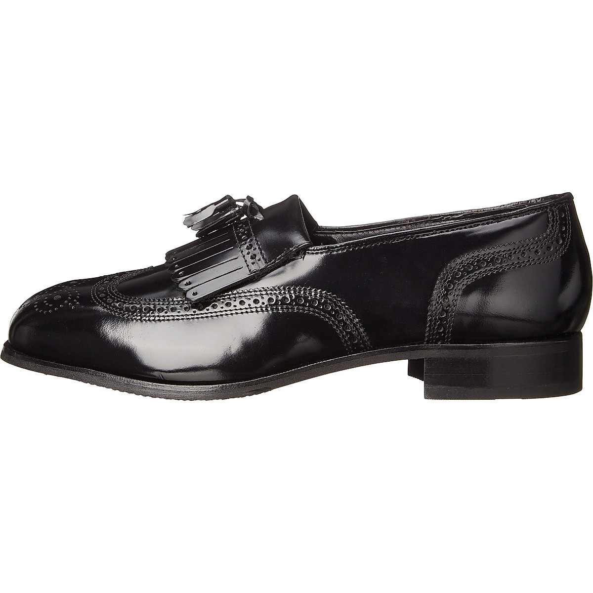 Florsheim Lexington Wingtip Tassel Slip-On Black 10.5 D (M)