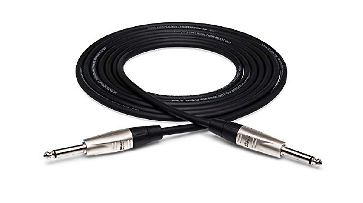 Hosa HPP-005 Pro Interconnect Cable - 1/4 in TS, 5 ft | Rugged & Clear