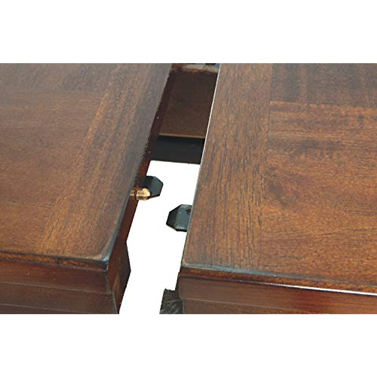 Signature Design by Ashley Ralene Traditional 36" Counter Height Dining Room Extension Table, Medium Brown