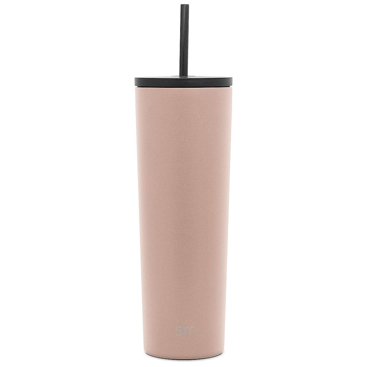 Simple Modern Insulated Tumbler with Lid and Straw | Iced Coffee Cup Reusable Stainless Steel Water Bottle Travel Mug | Gifts for Women Men Her Him | Classic Collection | 28oz | Rose Gold