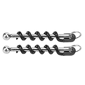 2Pcs Portable Stainless Steel Wine Beer Bottle Openers with Keychain Multi‑Functional Corkscrews for Home Kitchens,Cafes, Restaurants,Outdoor Picnics,Camping and Parties Black
