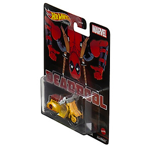 Hot Wheels Retro Entertainment Collection,Deadpool Scooter, TV, & Video Games, Iconic Replicas for Play or Display, Gift for Collectors