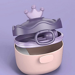 Toyvian Baby Formula Dispenser with Scoop, Baby Milk Formula Dispenser, Portable Storage Formula Containers for Travel, Baby Snack Storage Container, Baby Feeding Travel Storage Container