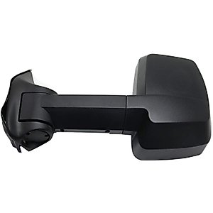 Kool Vue Mirror Set Compatible with 2003-2014 Ford E-150, 2003-2005 E-150 Club Wagon, 1992-2002 E-150 Econoline, Towing, Manual Adjust, Manual Fold, Single Arm, Fits 4-Bolt Mirror Only
