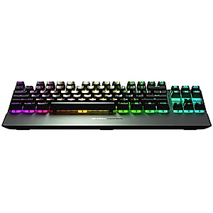 SteelSeries Apex Pro TKL Mechanical Gaming Keyboard, Adjustable Actuation Switches, OLED Smart Display, German QWERTZ Layout