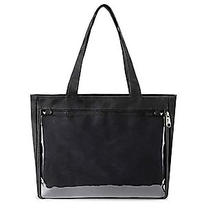 STEAMEDBUN Ita Bag with Insert Large Canvas Shoulder Tote Ita Purse for Cosplay