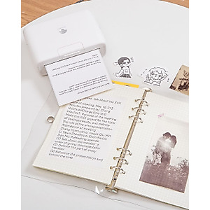 Phomemo M04S Portable Thermal Printer with 110mm White Non-Adhesive Thermal Paper 3 Rolls