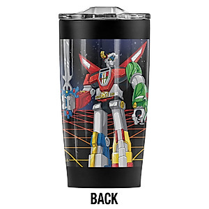 Logovision Voltron OFFICIAL Voltron Force Stainless Steel 20 oz Travel Tumbler, Vacuum Insulated & Double Wall with Leakproof Sliding Lid