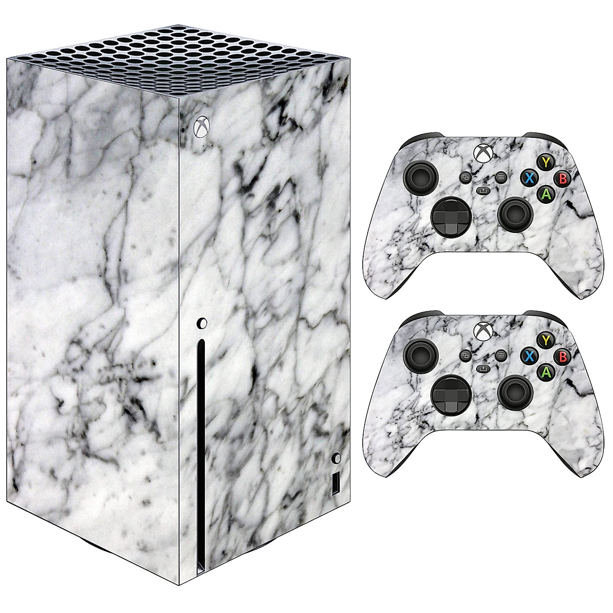 VWAQ Marble Skin Designed to Fit Xbox Series X Console and Controllers - XSRSX7