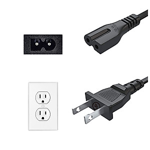 HimaPro 6 feet 110V AC Power Cord(2 Prong) Compatible with Brother, Singer, Baby-Lock, Viking, Pfaff, and Many Other Sewing Machines & Electronic Device