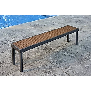 The Outdoor GreatRoom Company KW-LB Kenwood Series Patio Bench, Long