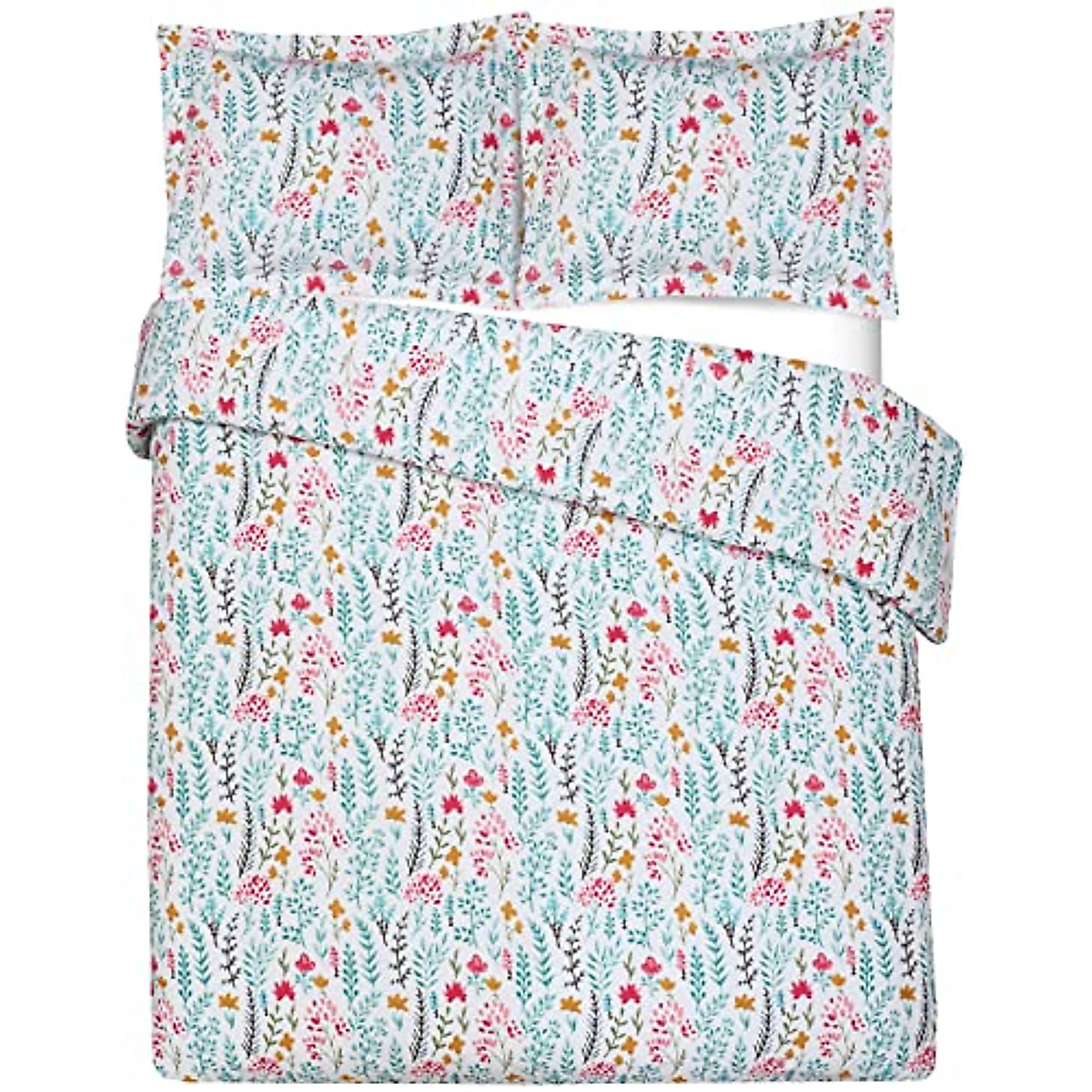 ZOYER Queen Duvet Cover Set [Daisy Day] -3 Piece Printed Comforter Cover Set with Zipper-Brushed Microfiber Soft & Comfortable Bedding Set-1 Duvet Cover with 2 Pillow Shams.