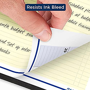 AT-A-GLANCE 2024 Weekly & Monthly Planner, QuickNotes, Open Scheduling, Monthly Tabs, 8" x 10", Large, Pockets, Black (76010524)