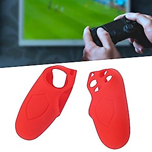 Protection Cover Antiskid 1 Pair Split for PS4(red)