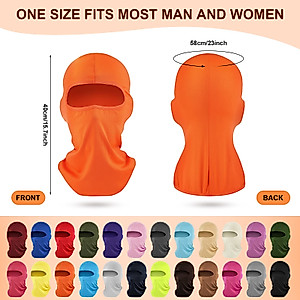 Tarpop 24 Pieces Ski Mask Balaclava Face Mask Full Face Cover for Men Skiing, UV Protection (Classic Colors, Classic Style)
