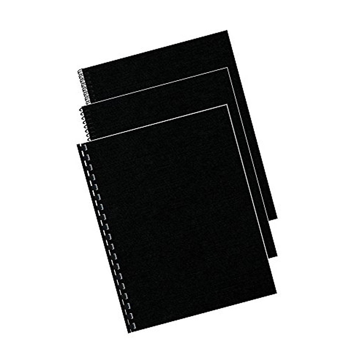 Fellowes Binding Linen Presentation Covers, Letter, Black, 200 Pack (5217001), Black Linen